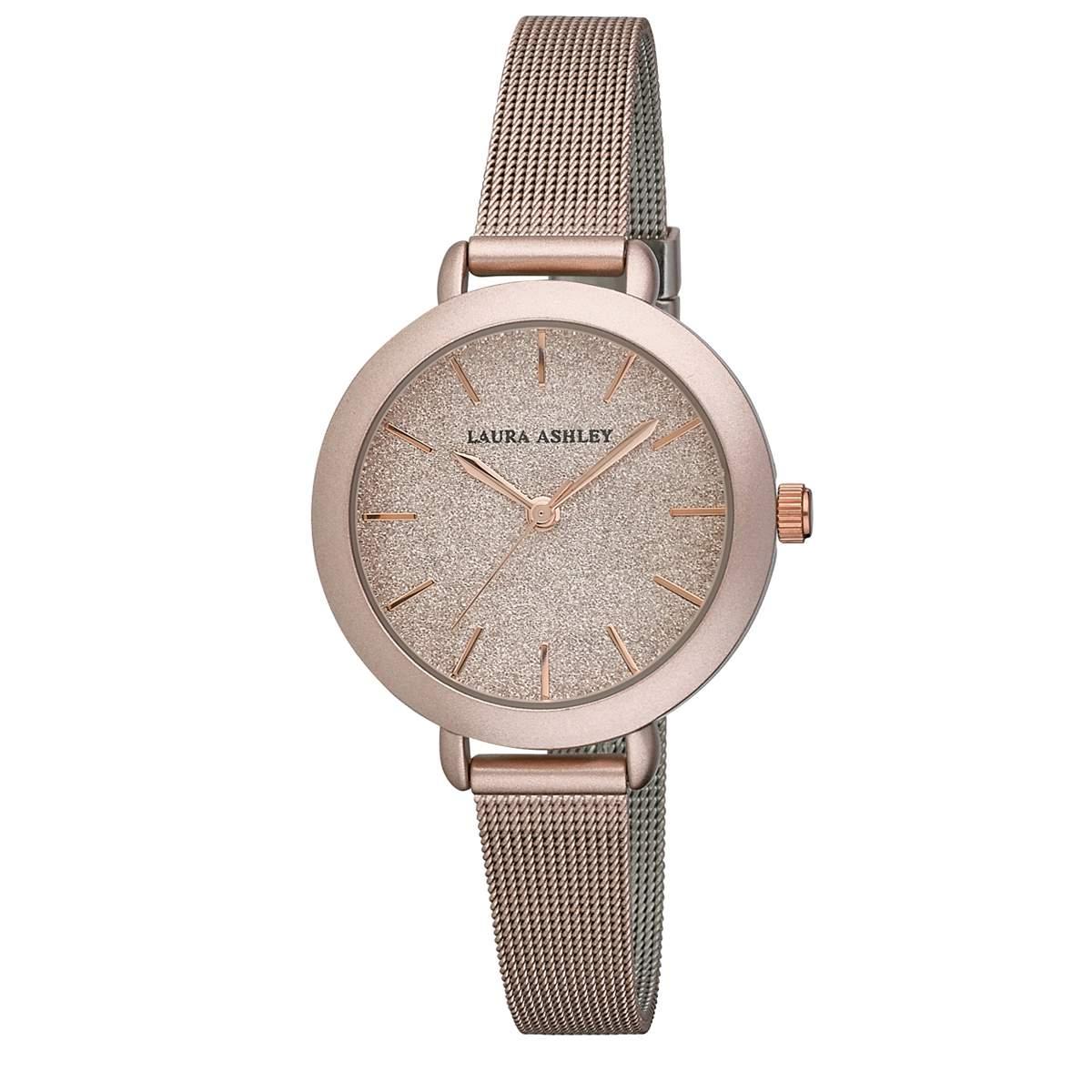 Click here for Womens Laura Ashley(R) Glitz Sparkle Dial Watch -... prices