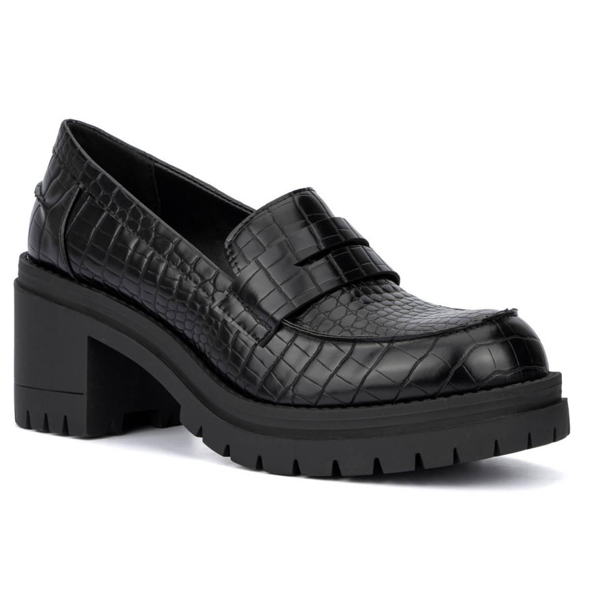 Click here for Womens Penni Lug Sole Loafers - Cognac patent prices
