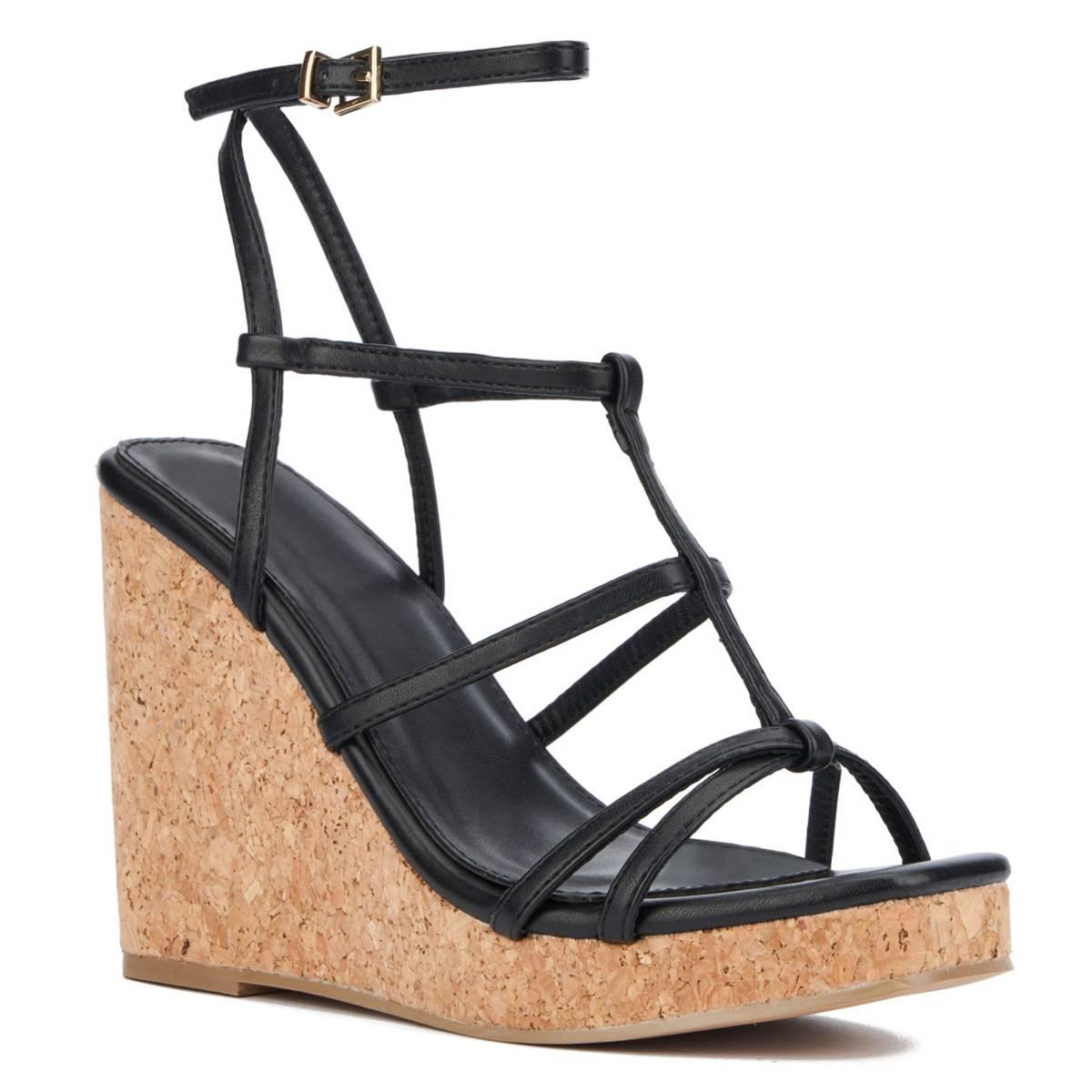 Click here for Womens New York & Company Abla Strappy Wedge Sanda... prices
