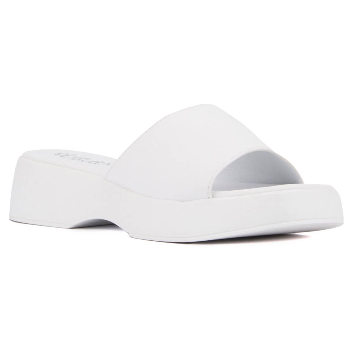 Click here for Womens Olivia Miller Ambition Platform Slide Sanda... prices
