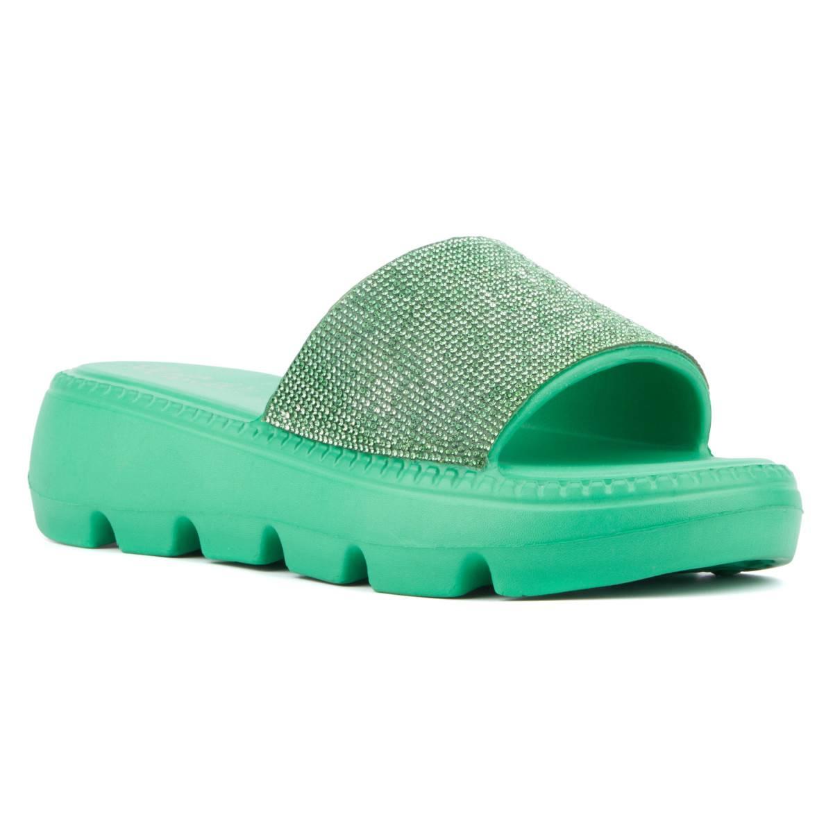 Click here for Womens Olivia Miller Glitter Gaze Slide Sandals prices