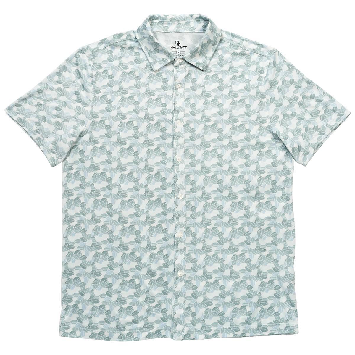 Click here for Mens Hallstatt Short Sleeve Button Down Shirt - Aq... prices
