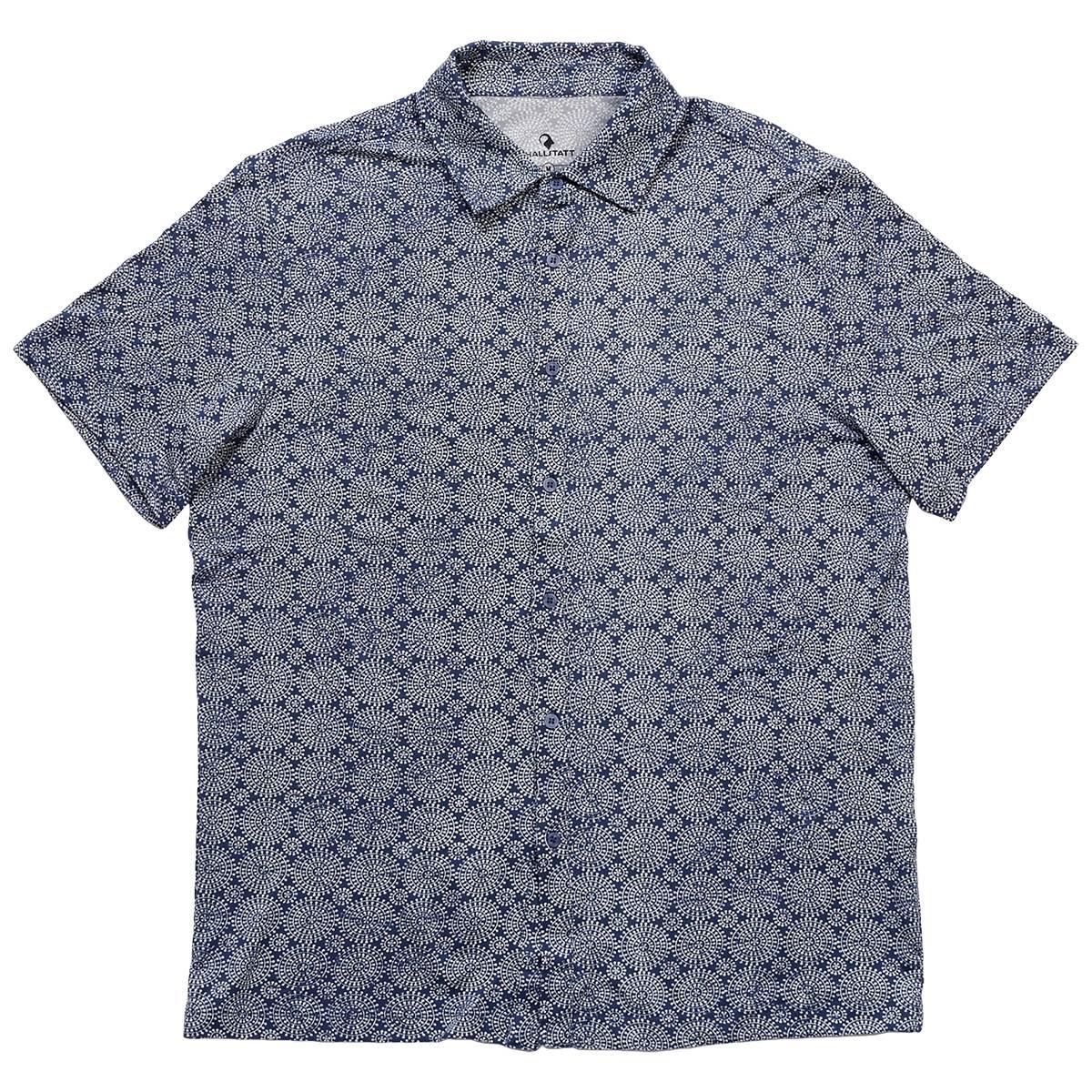Click here for Mens Hallstatt Short Sleeve Button Down Shirt - Bl... prices