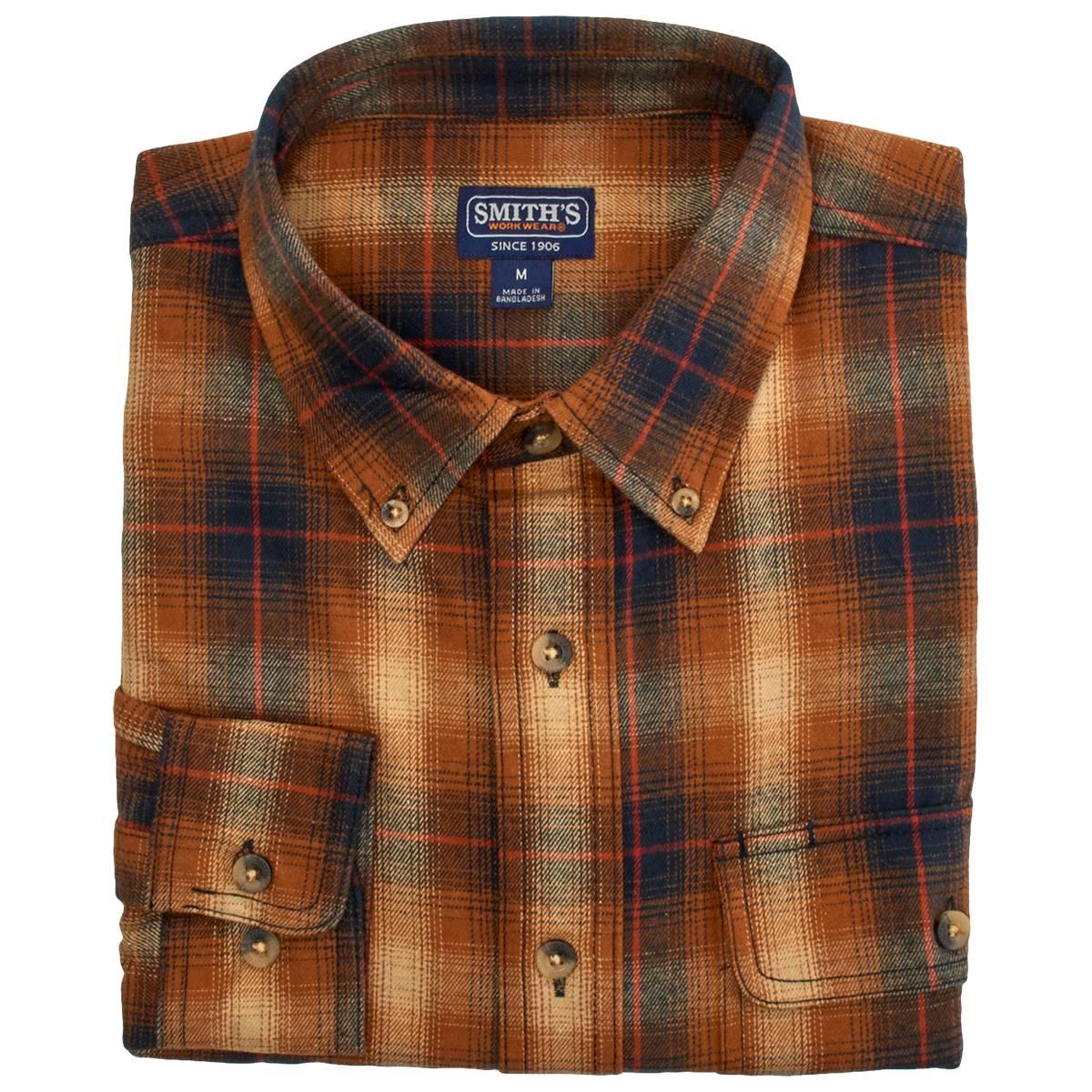 Click here for Mens Smiths Plaid Flannel Shirt - Copper prices