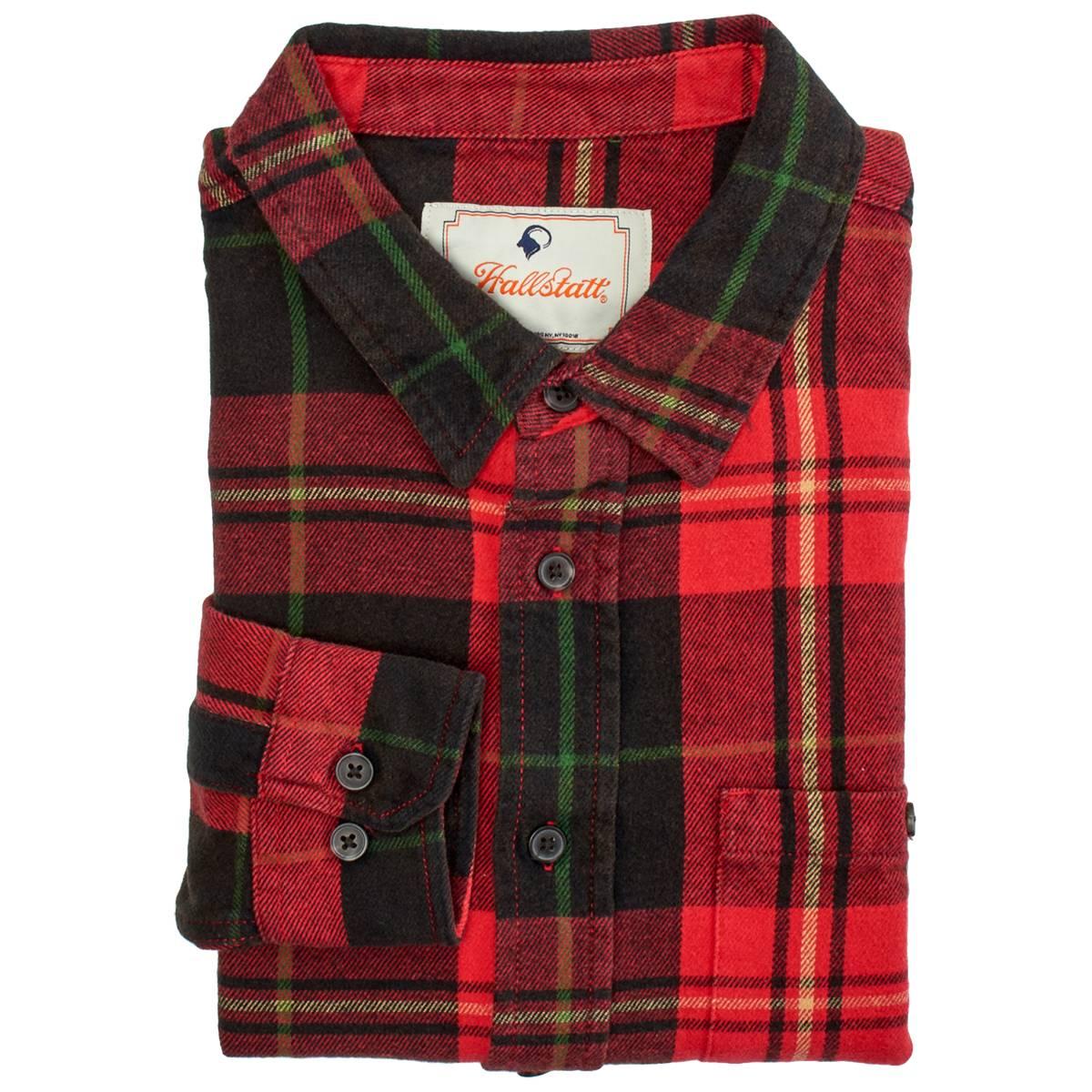 Click here for Mens Hallstatt Distressed Twill Flannel Shirt - Fi... prices