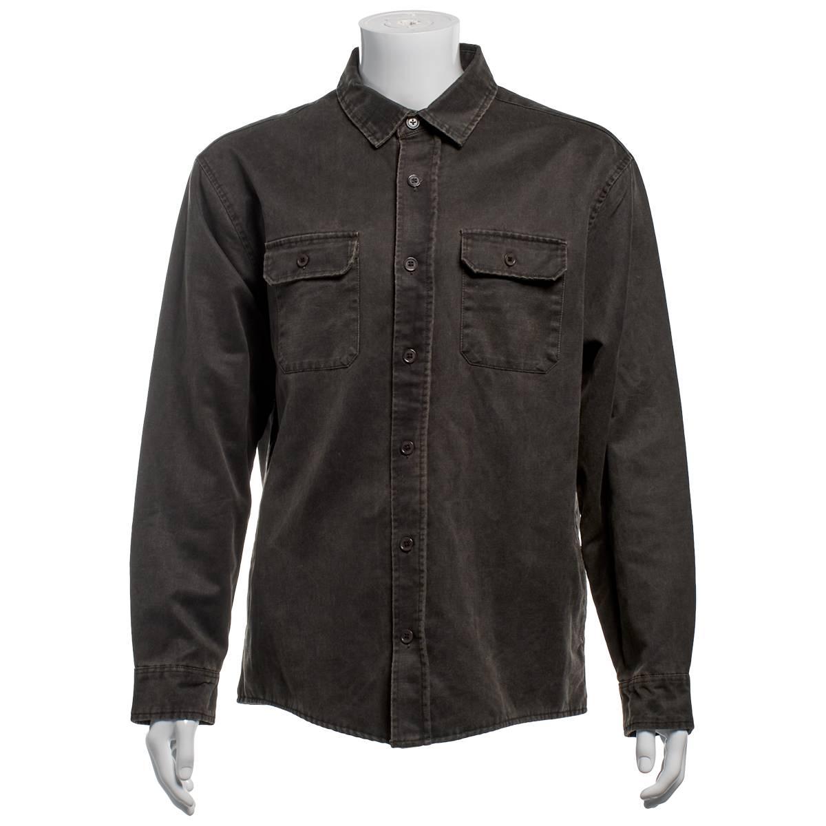 Click here for Mens Hallstatt Oiled Shirt Jacket with Flannel Lin... prices