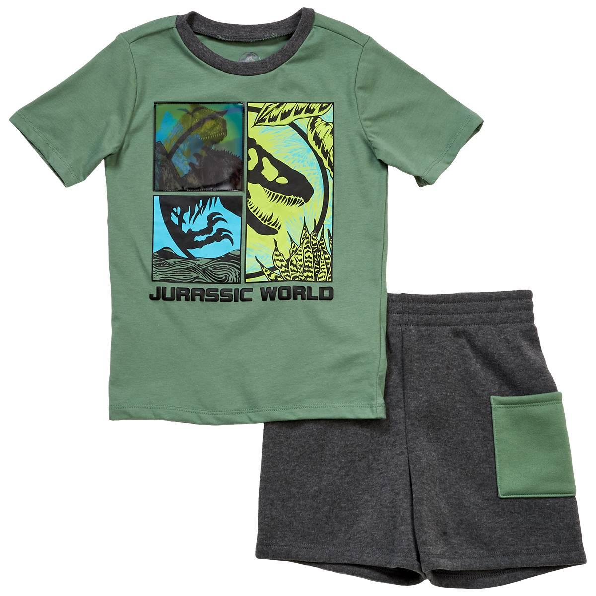 Click here for Boys (4-7) Jurassic World Lenticular Short Sleeve... prices