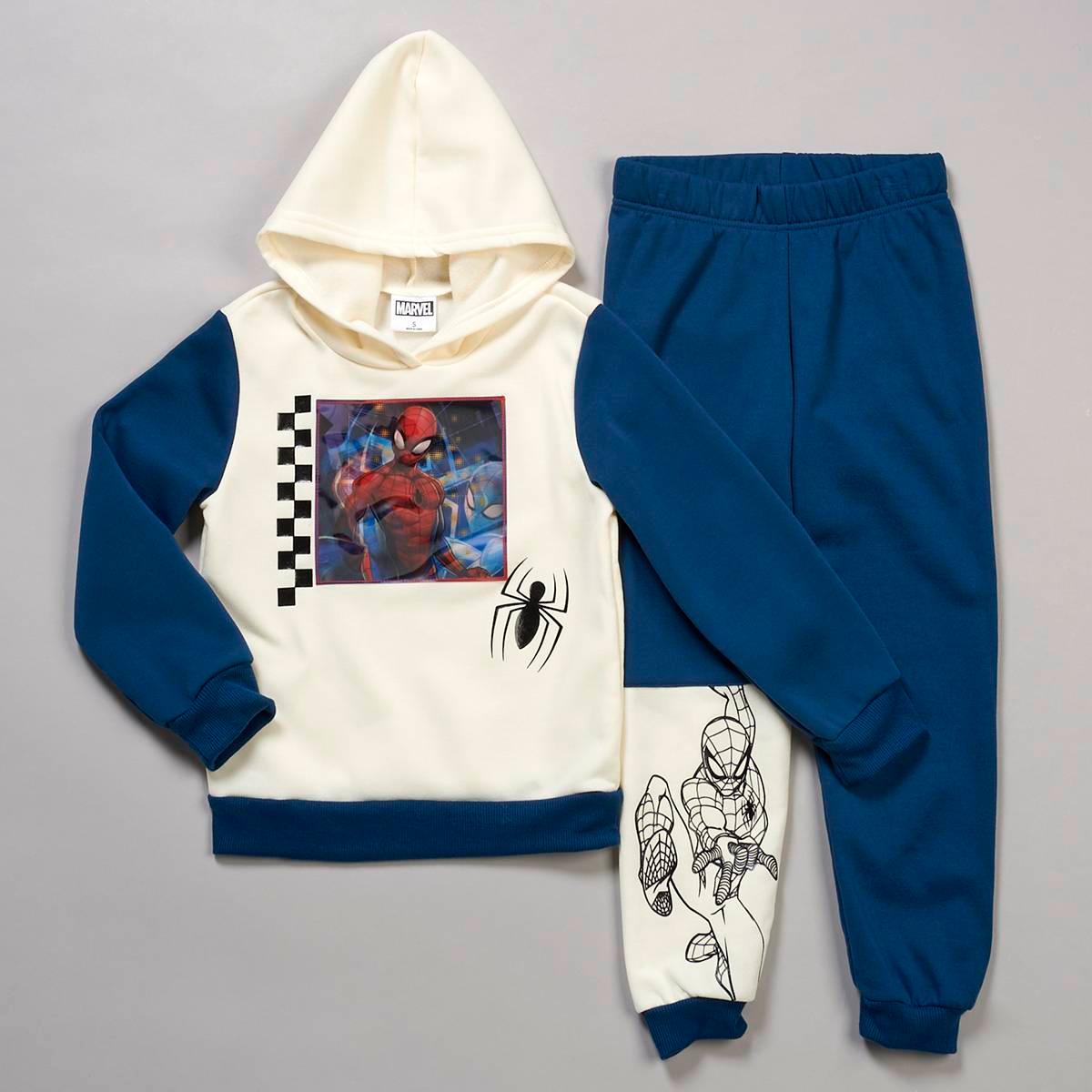Click here for Boys (4-7) Spiderman Lenticular Hoodie & Joggers S... prices