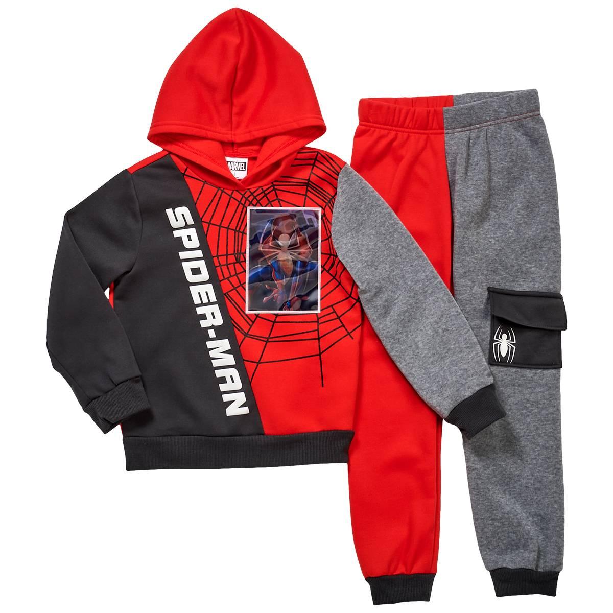 Click here for Boys (4-7) Spiderman Lenticular Hoodie & Joggers S... prices
