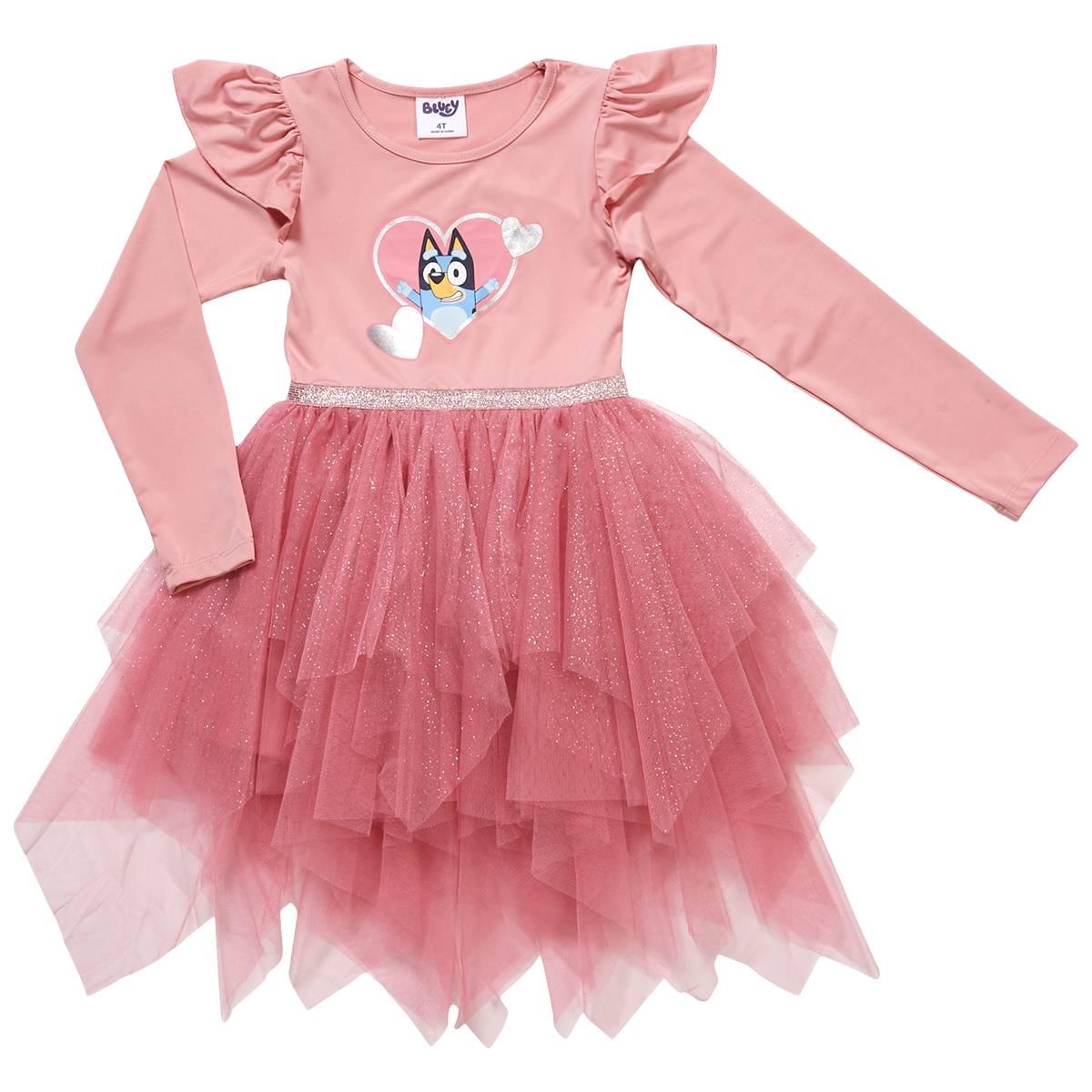 Click here for Toddler Girl Bluey Long Sleeve Tutu Dress prices