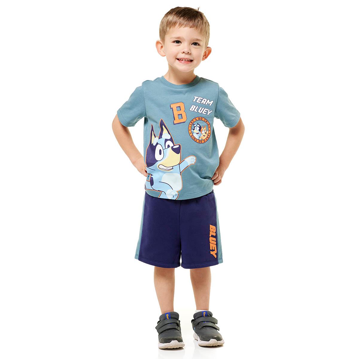 Click here for Toddler Boy Team Bluey Tee & Shorts Set prices