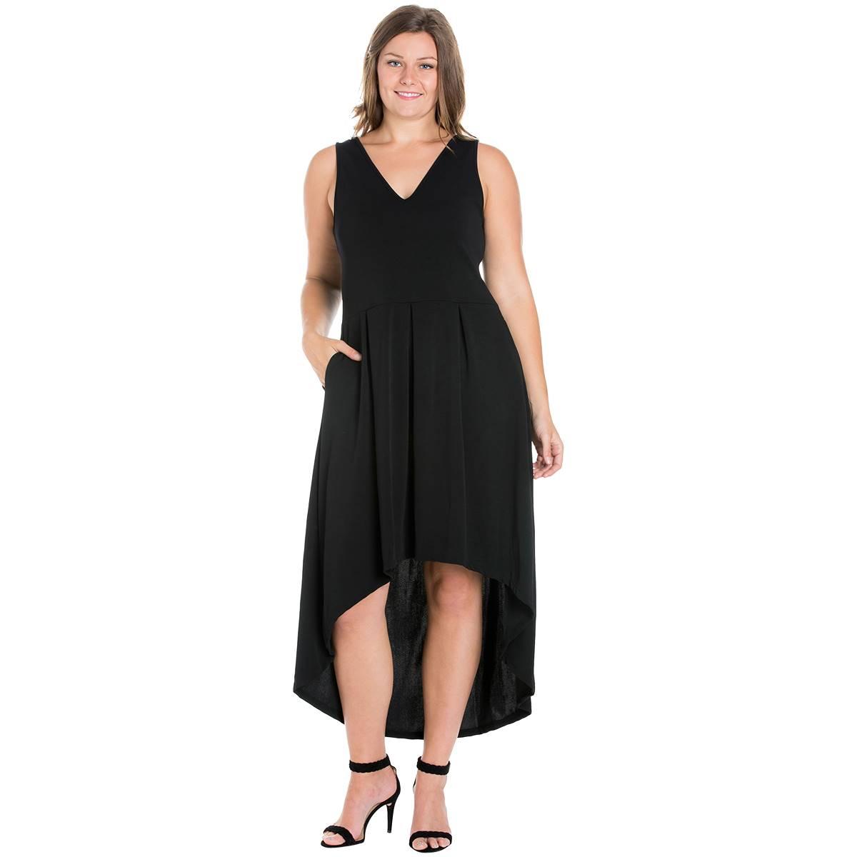 Click here for Plus Size 24/7 Comfort Apparel Sleeveless V Neck H... prices