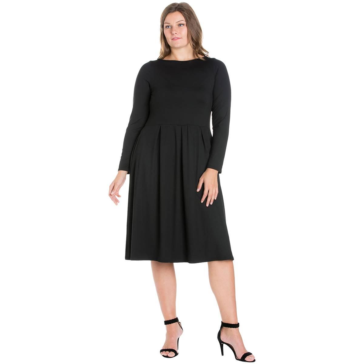 Click here for Plus Size 24/7 Comfort Apparel Long Sleeve Fit & F... prices
