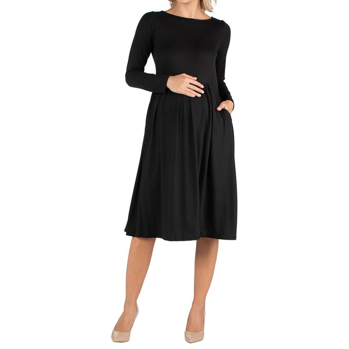 Click here for Plus Size 24/7 Comfort Apparel Fit & Flare Materni... prices