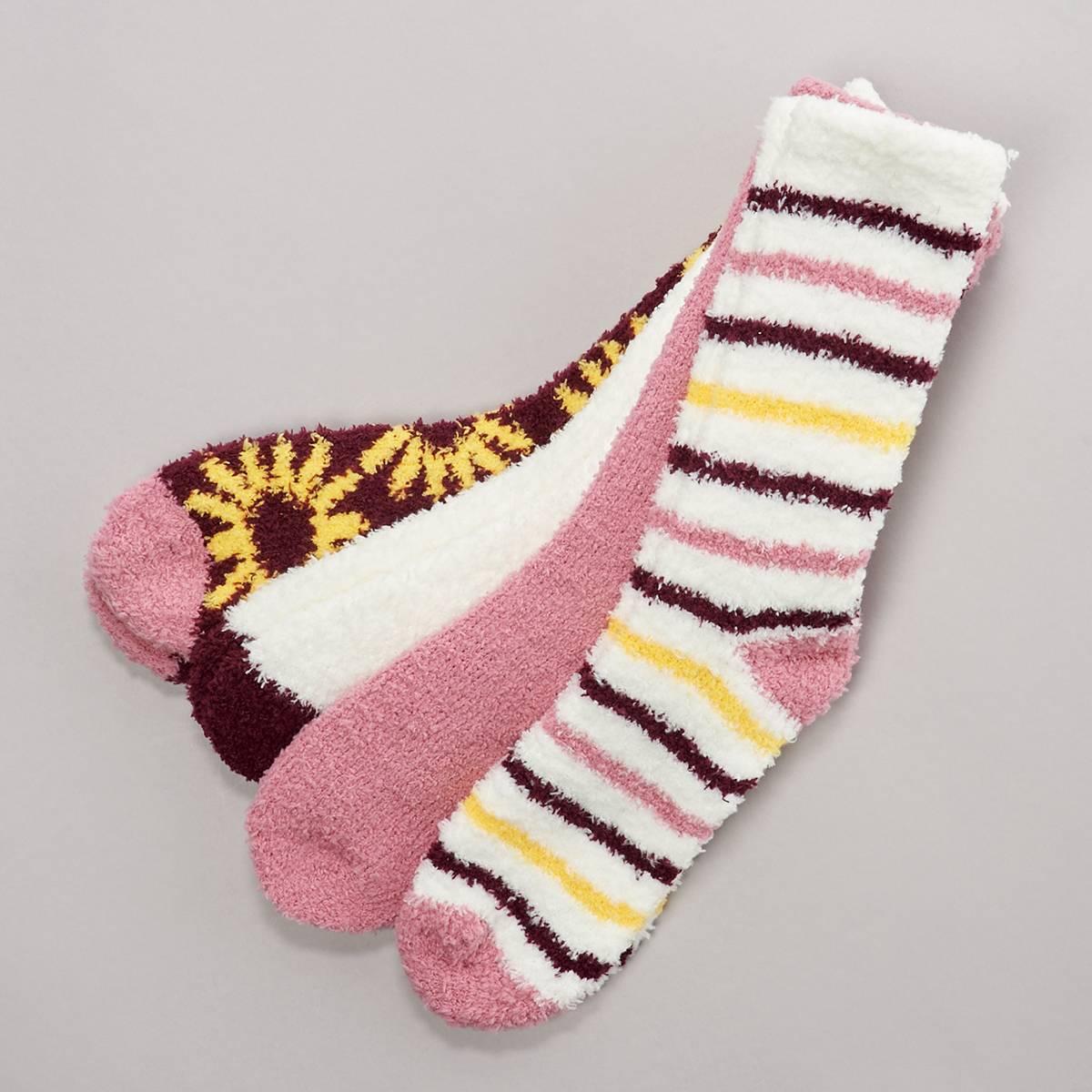 Click here for Womens Happy Harvest 4pk. Sunflower Assorted Cozy... prices