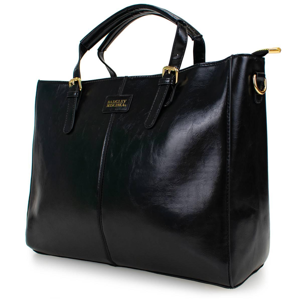 Click here for Badgley Mischka Julia XL Vegan Leather Tote Weeken... prices