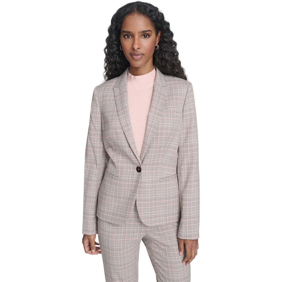 Click here for Womens Tommy Hilfiger Graceful Plaid Notch Lapel B... prices