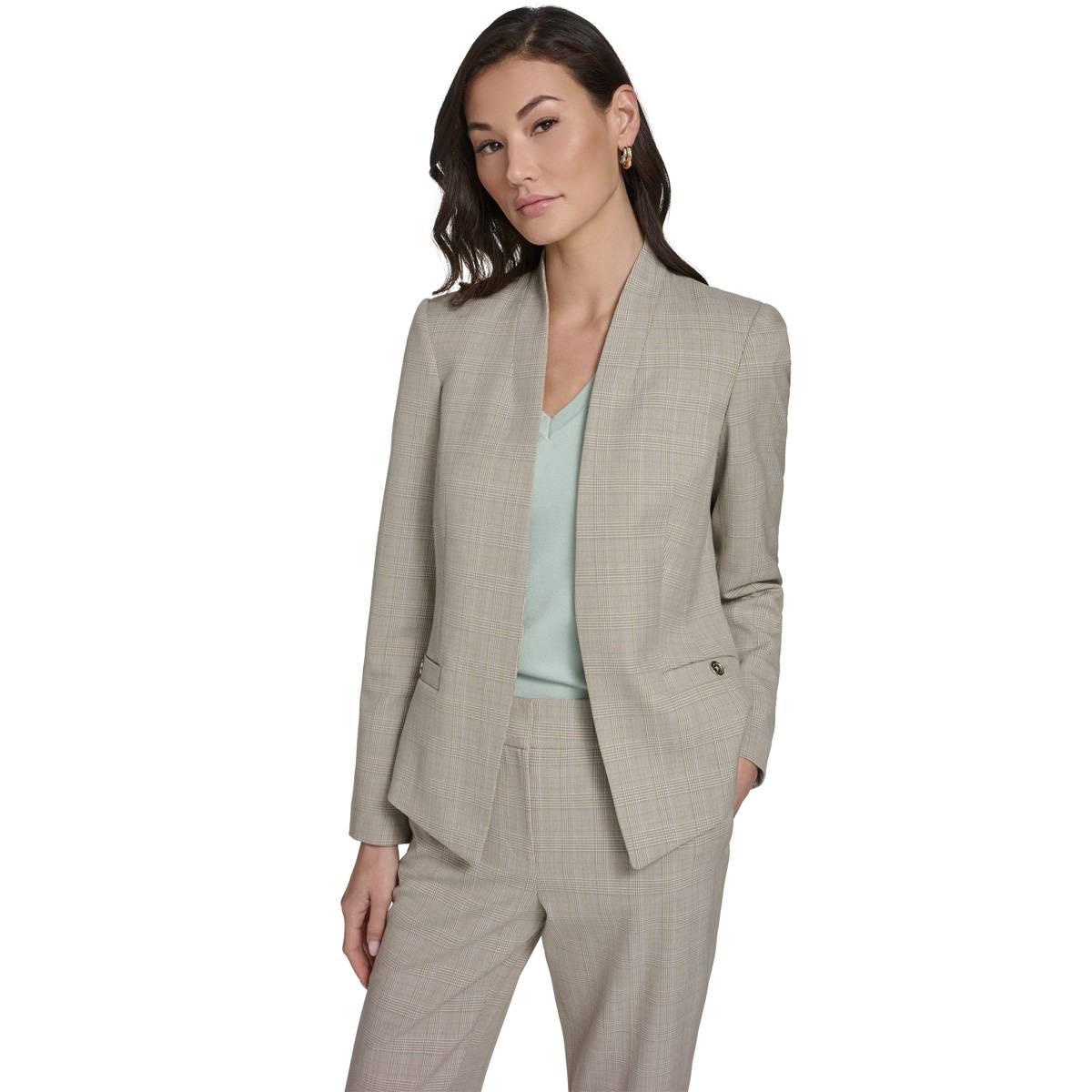 Click here for Womens Tommy Hilfiger Open Front Plaid Blazer prices