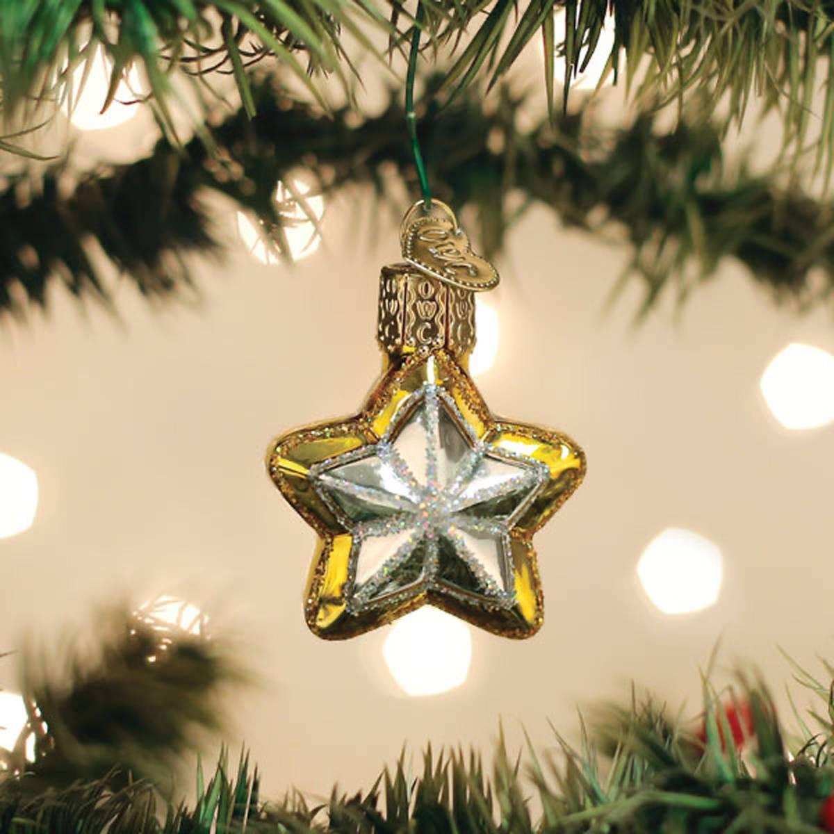 Click here for Old World Christmas Mini Star Blown Glass Ornament prices