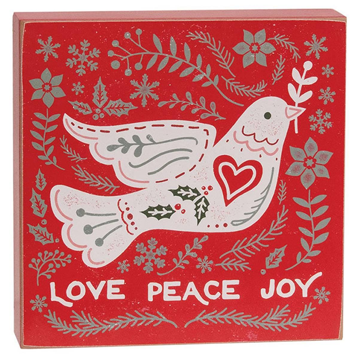 Click here for The Hearthside Collection Winter Floral Dove Sign prices