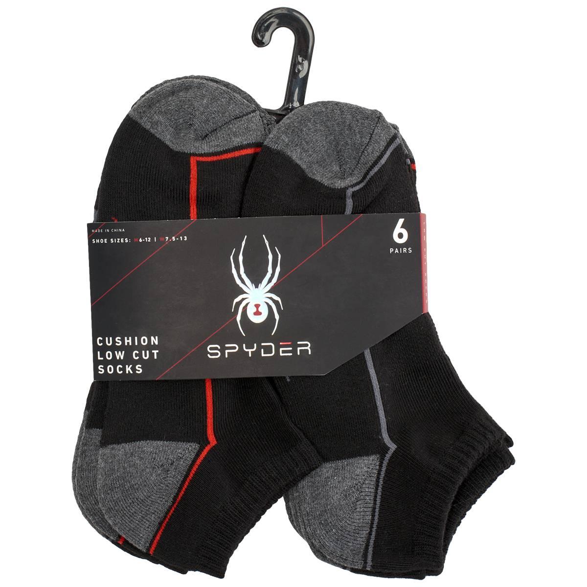 Click here for Mens Spyder 6pk. Color Block Low Cut Socks prices