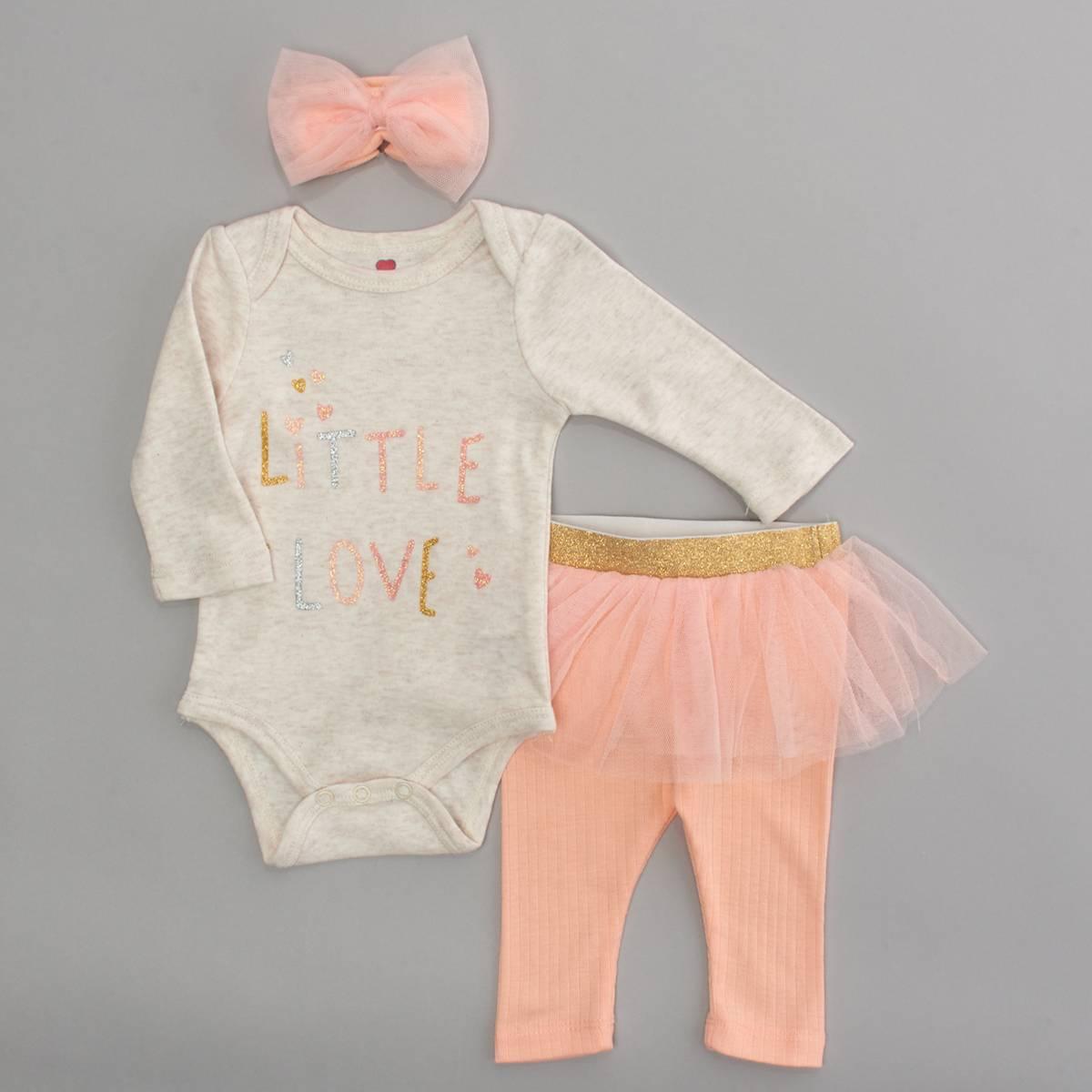 Click here for Baby Girl (3-9M) Mini Hop 3pc. Love Bodysuit & Tut... prices
