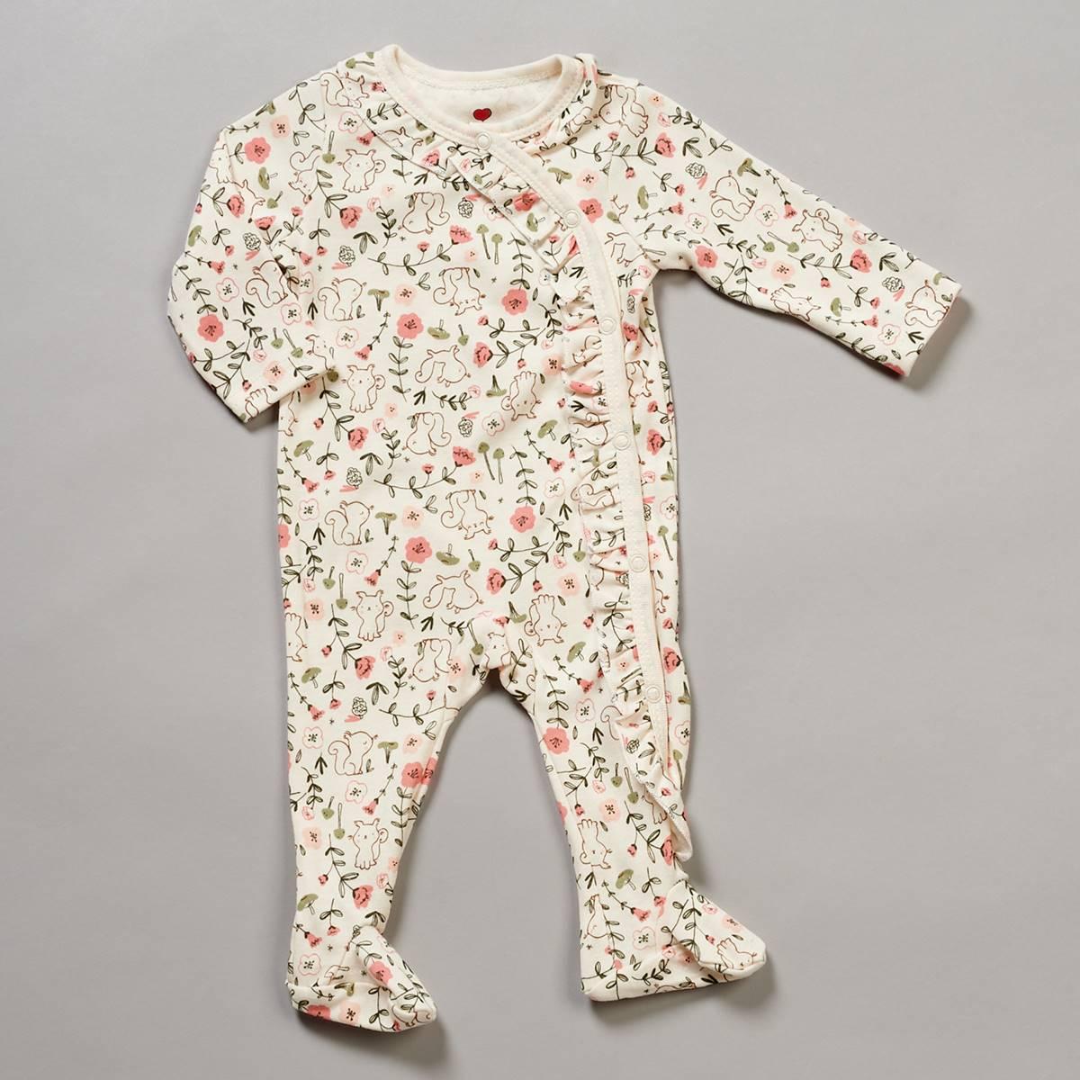Click here for Baby Girl (NB-9M) Mini Hop Squirrel & Floral Footi... prices