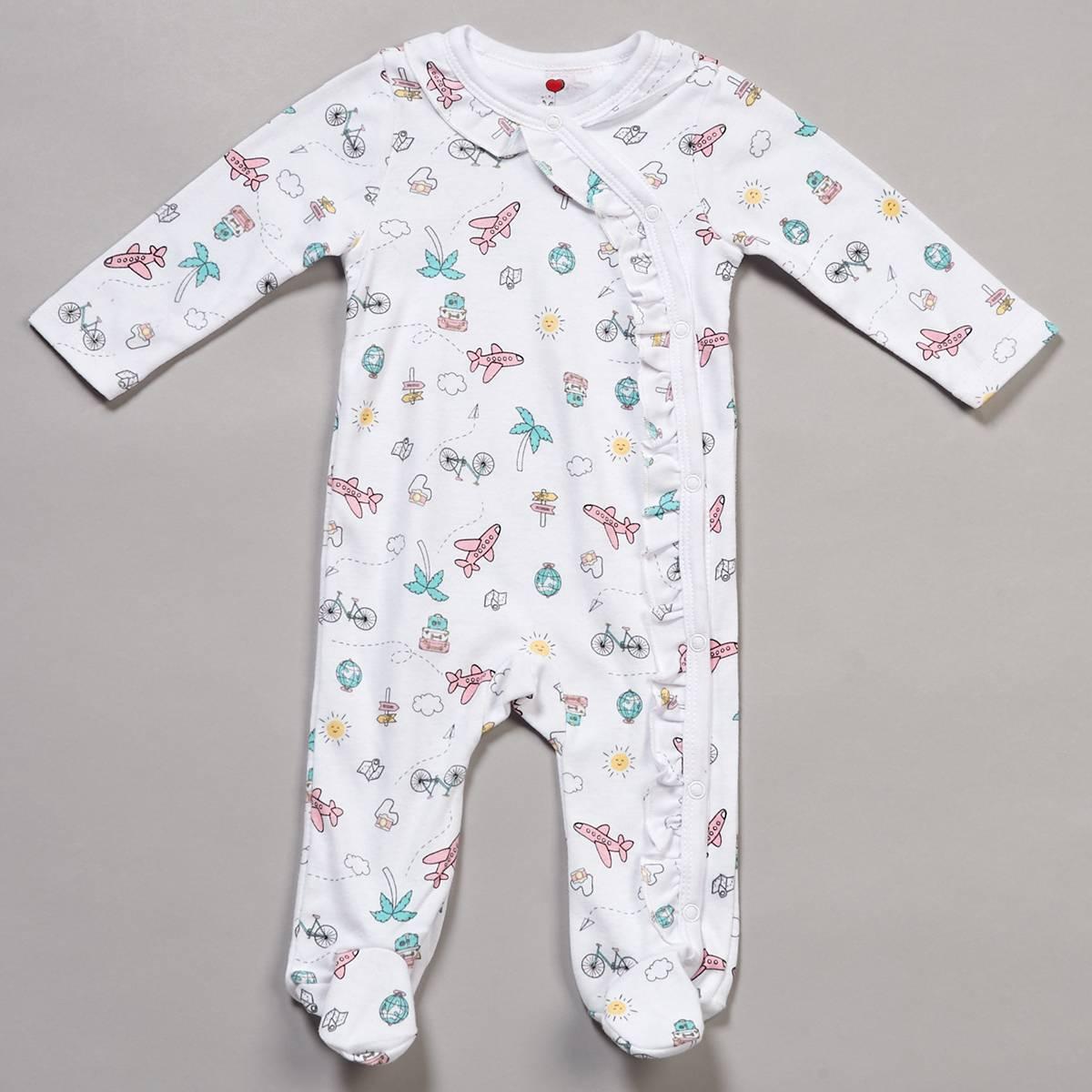 Click here for Baby Girl (NB-9M) Mini Hop Bike & Planes Ruffle Fo... prices