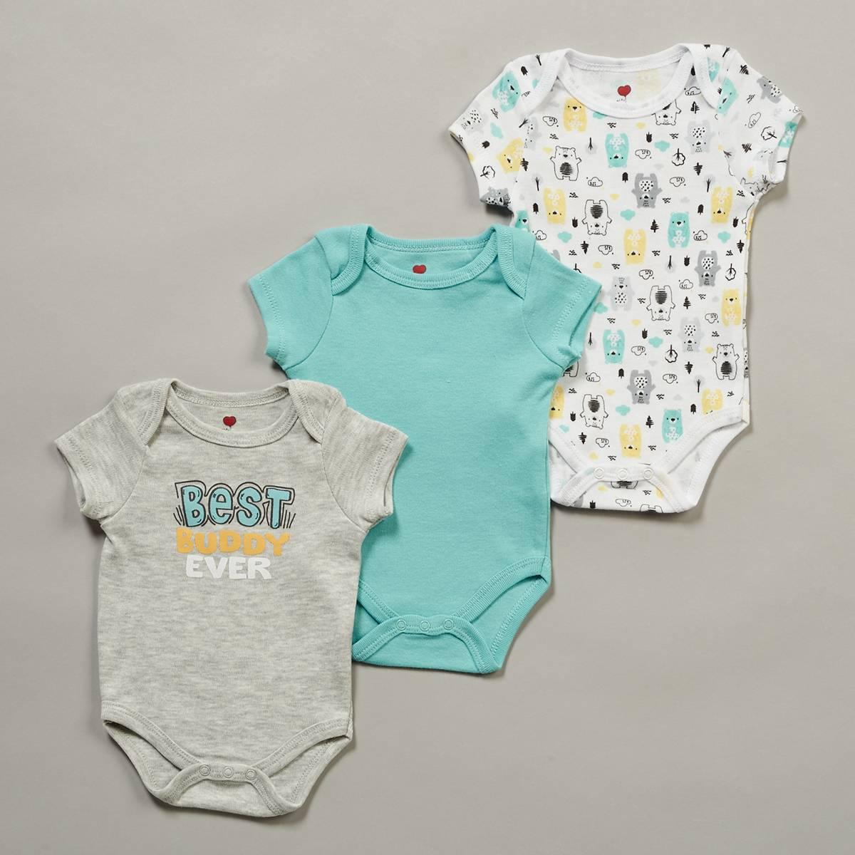 Click here for Baby Boy (NB-9M) Mini Hop 3pk. Best Buddy Ever Bea... prices