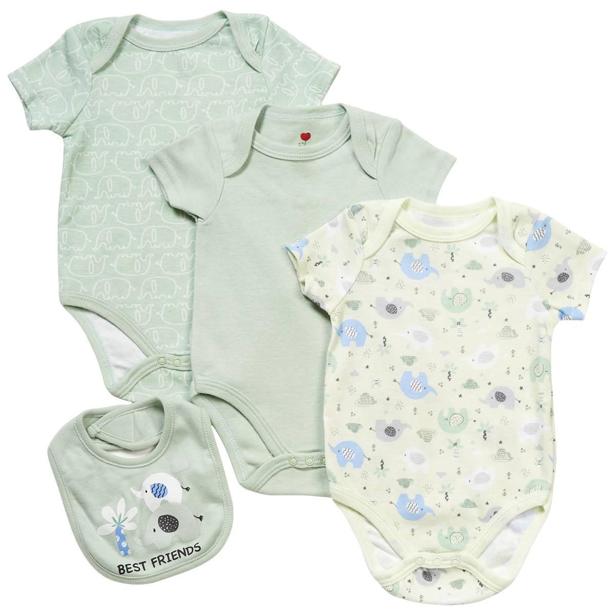 Click here for Baby Unisex (NB-9M) Mini Hop 4pc. Best Friends Bod... prices