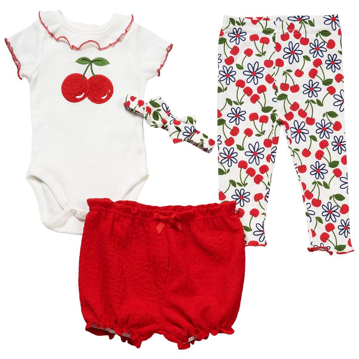 Click here for Baby Girl (12-24M) Mini Hop 4pc. Cherry Bodysuit S... prices