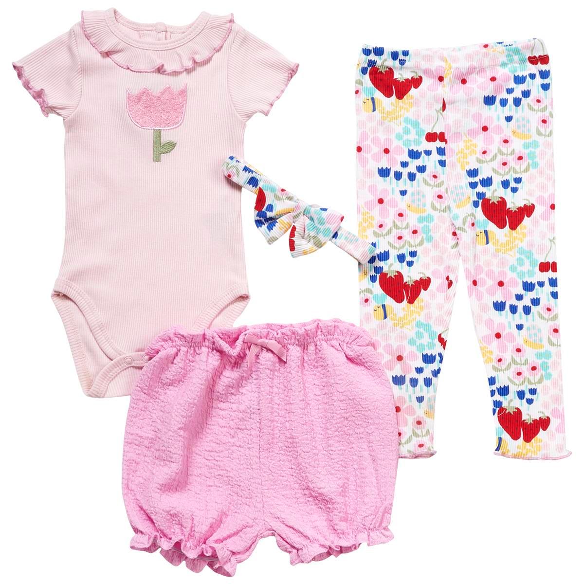 Click here for Baby Girl (12-24M) Mini Hop 4pc. Tulip Bodysuit Se... prices