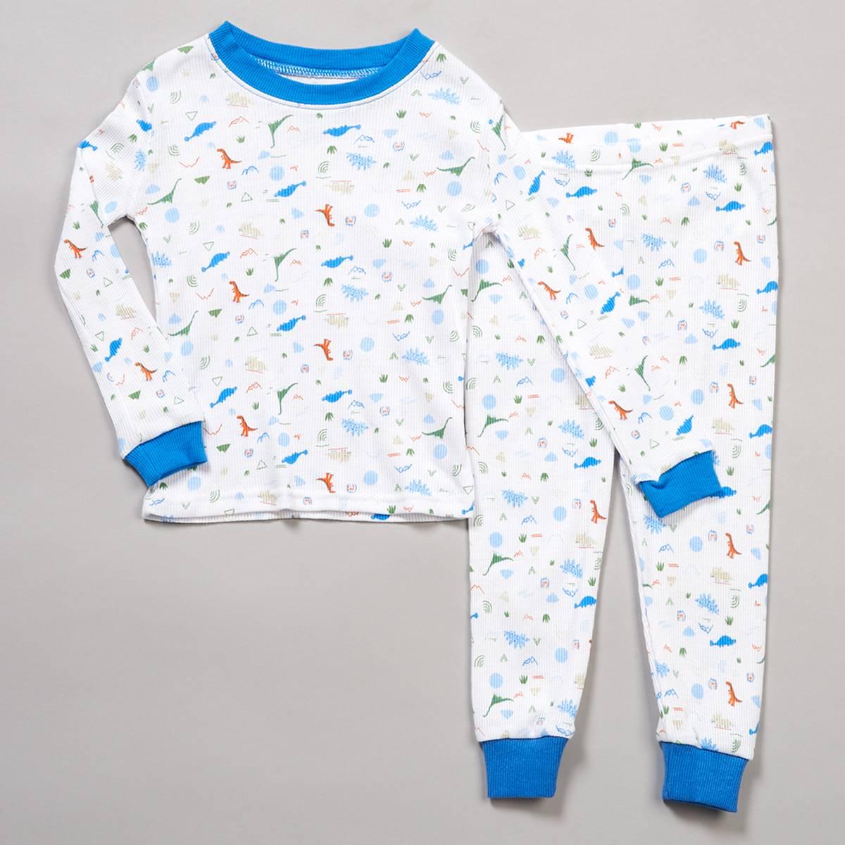 Click here for Toddler Boy Mini Hop Ribbed Dino Long Sleeve Pajam... prices