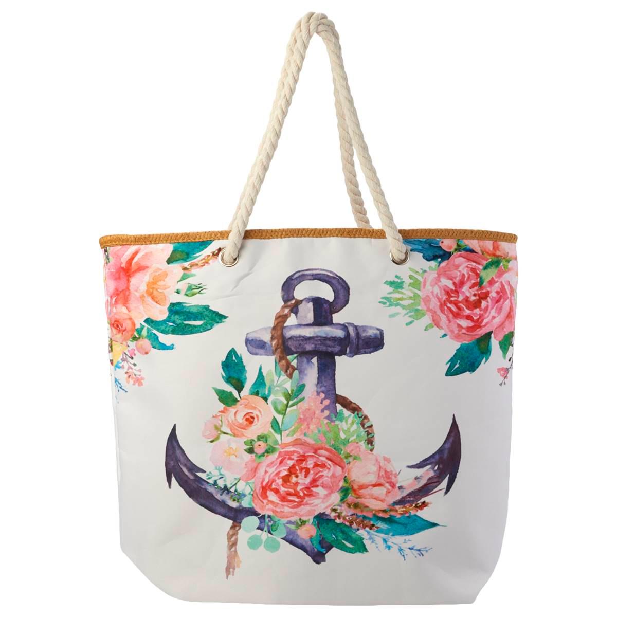 Click here for Renshun Anchor Floral Beach Tote prices