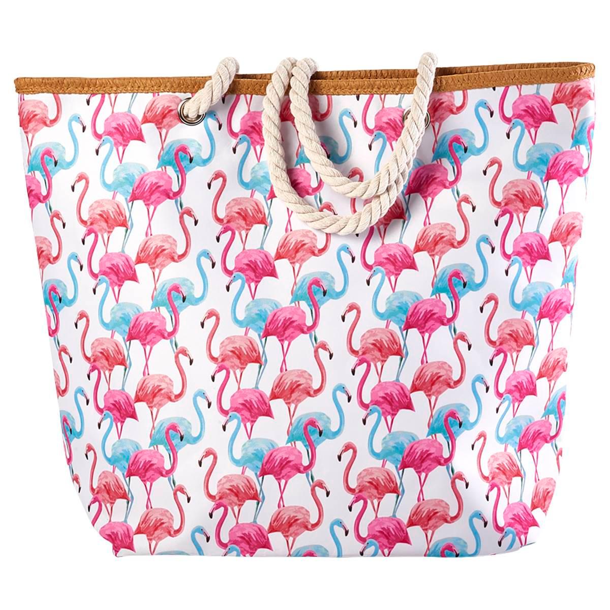 Click here for Renshun Flamingos Beach Tote prices