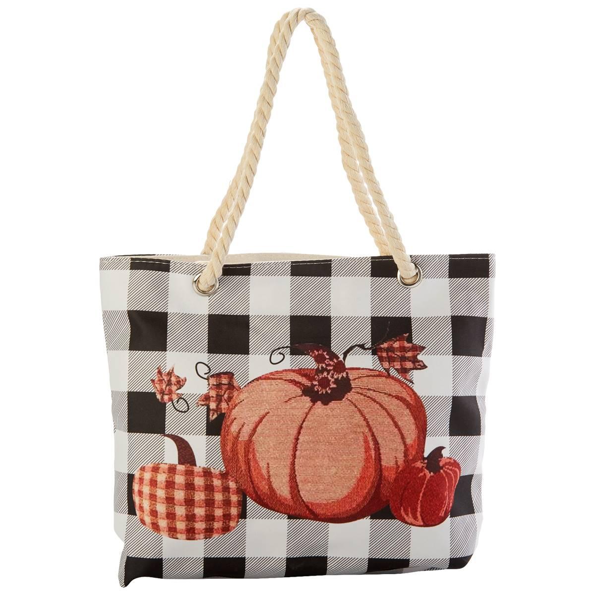 Click here for Renshun Pumpkin Fabric Tote with Rope Handle prices