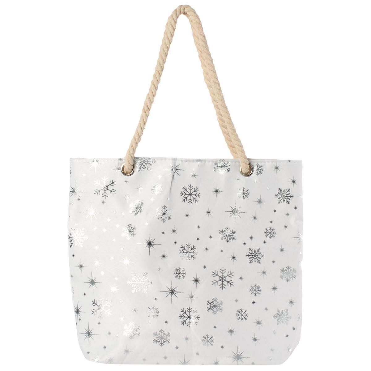 Click here for Renshun Metallic Snowflakes Tote prices