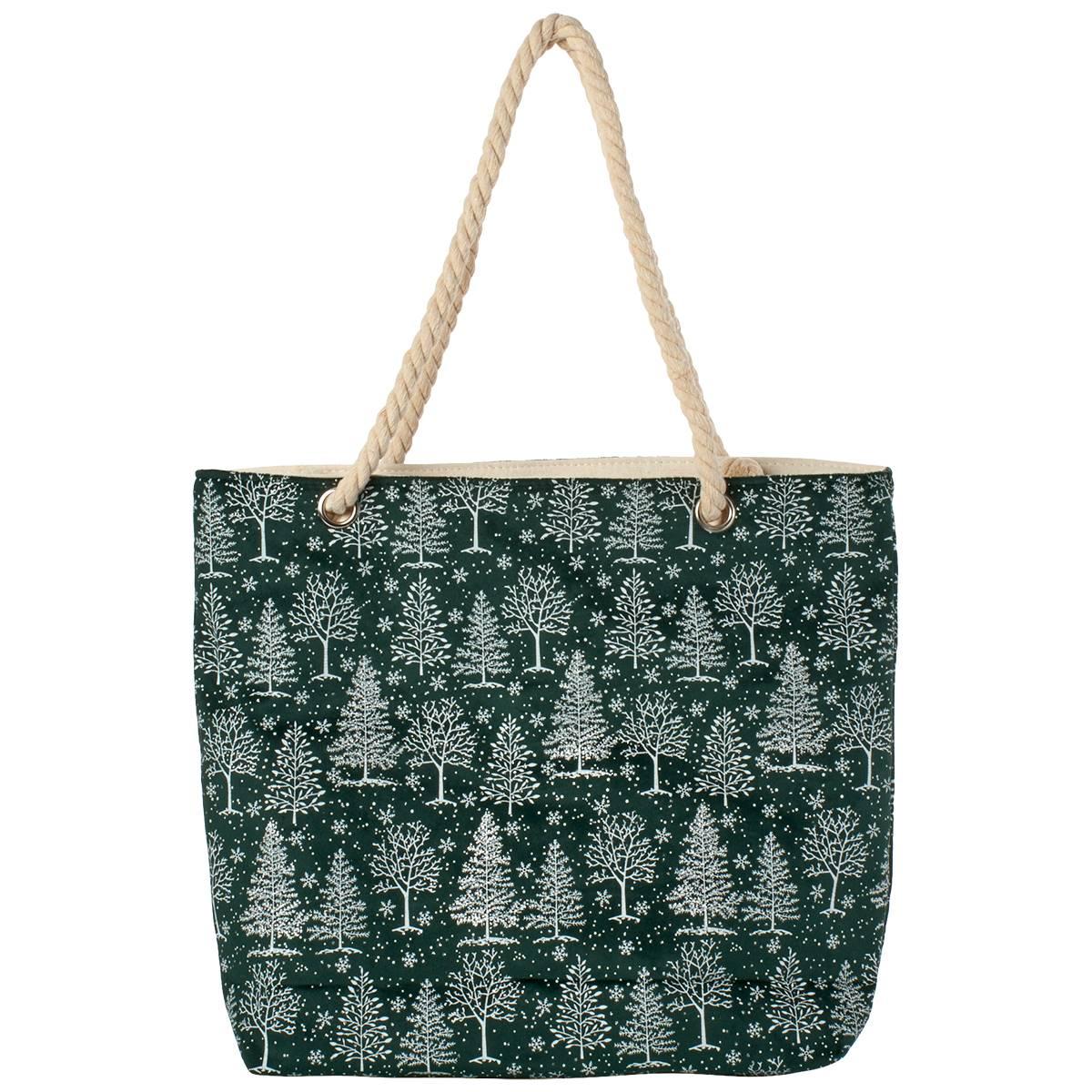 Click here for Renshun Metallic Trees Velvety Tote prices