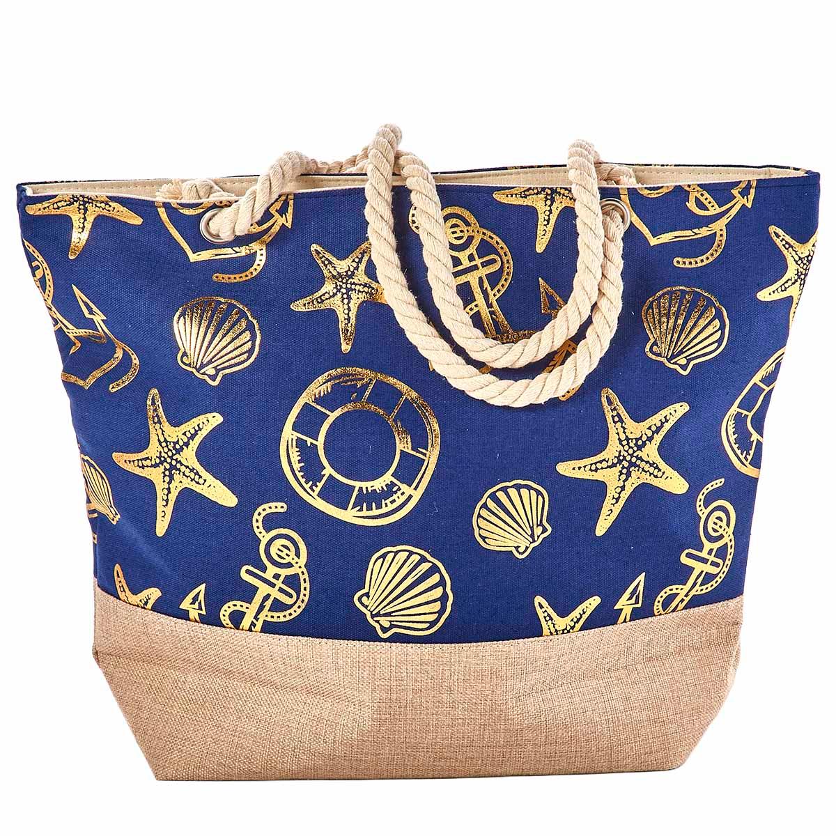 Click here for Renshun Metallic Nautical Beach Tote prices