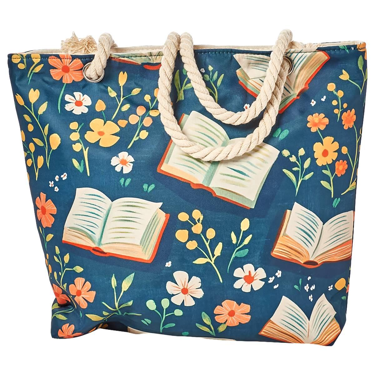 Click here for Renshun Books & Flowers Canvas Tote prices
