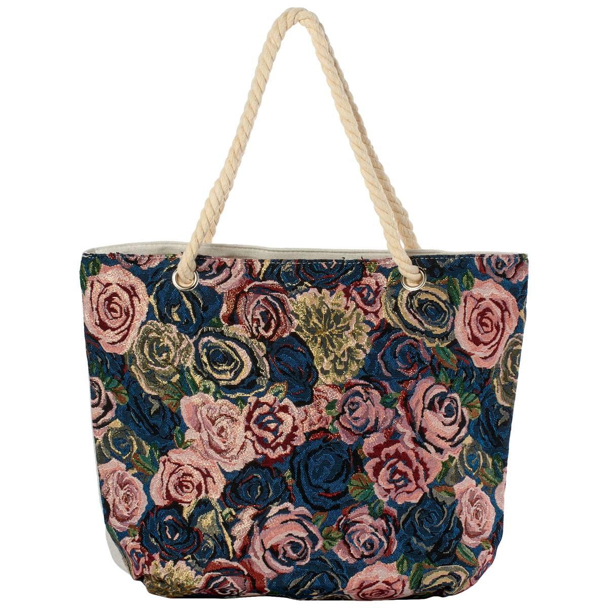 Click here for Renshun Rose Tapestry Tote prices