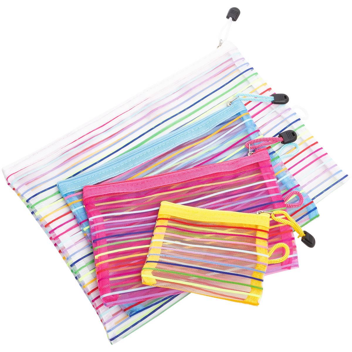 Click here for Renshun 4pc. Stripes Travel Pouch Set prices