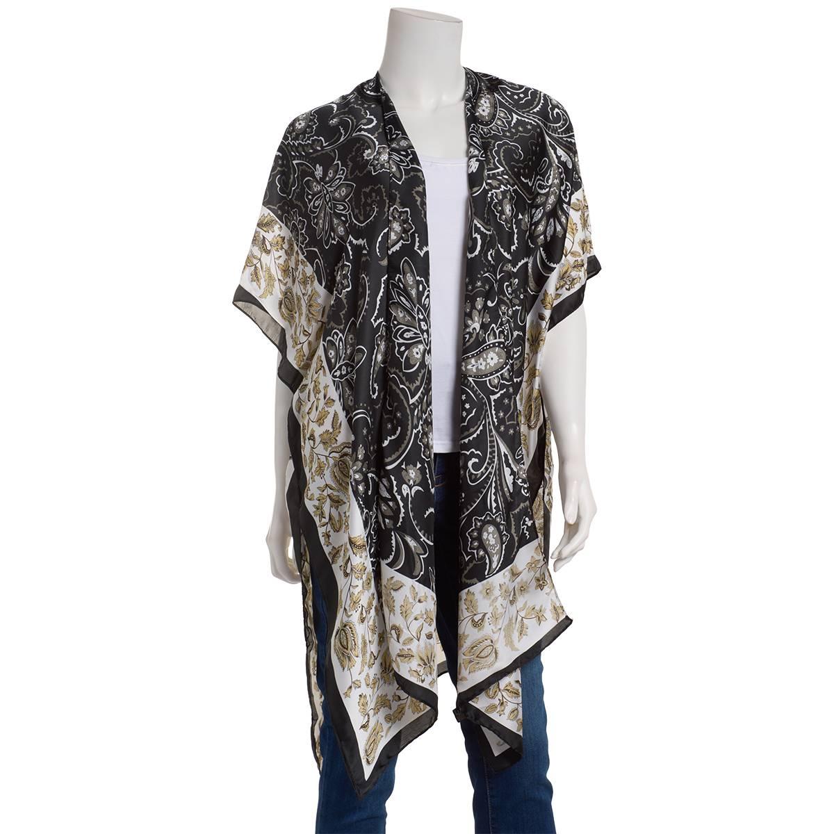 Click here for Womens Renshun Dark Paisley Kimono prices