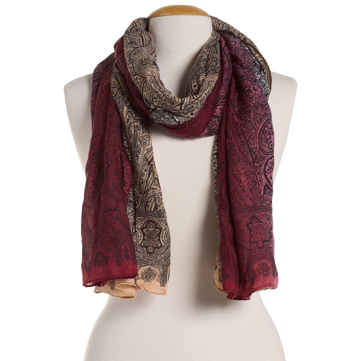 Womens Renshun Paisley Oblong Scarf