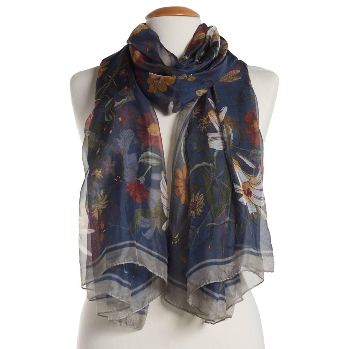 Click here for Womens Renshun Oversized Large Floral Silk-Chiffon... prices