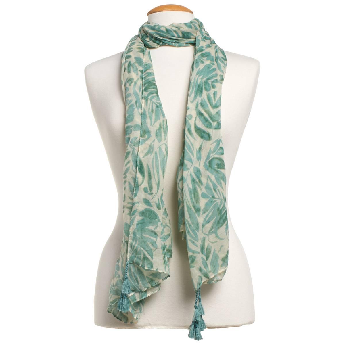 Click here for Womens Renshun Leaf Oblong Scarf prices
