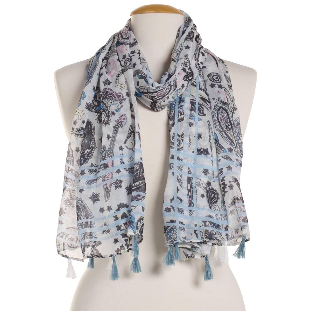 Click here for Womens Renshun Paisley Oblong Scarf prices