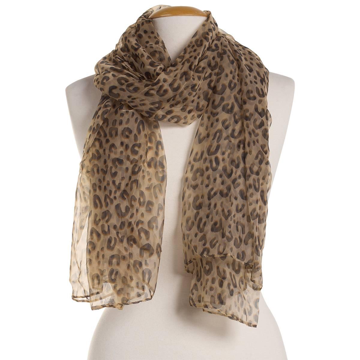 Click here for Womens Renshun Animal Silky Chiffon Oblong Scarf prices
