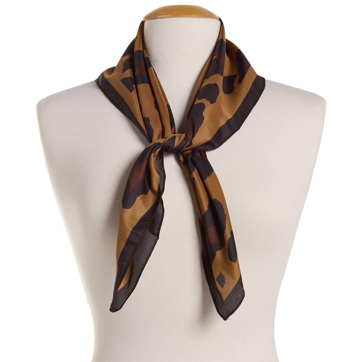 Click here for Womens Renshun Silky Animal Square Scarf prices