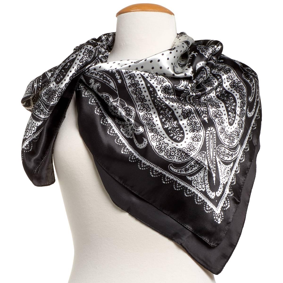 Click here for Womens Renshun Silk Paisley Square Scarf prices